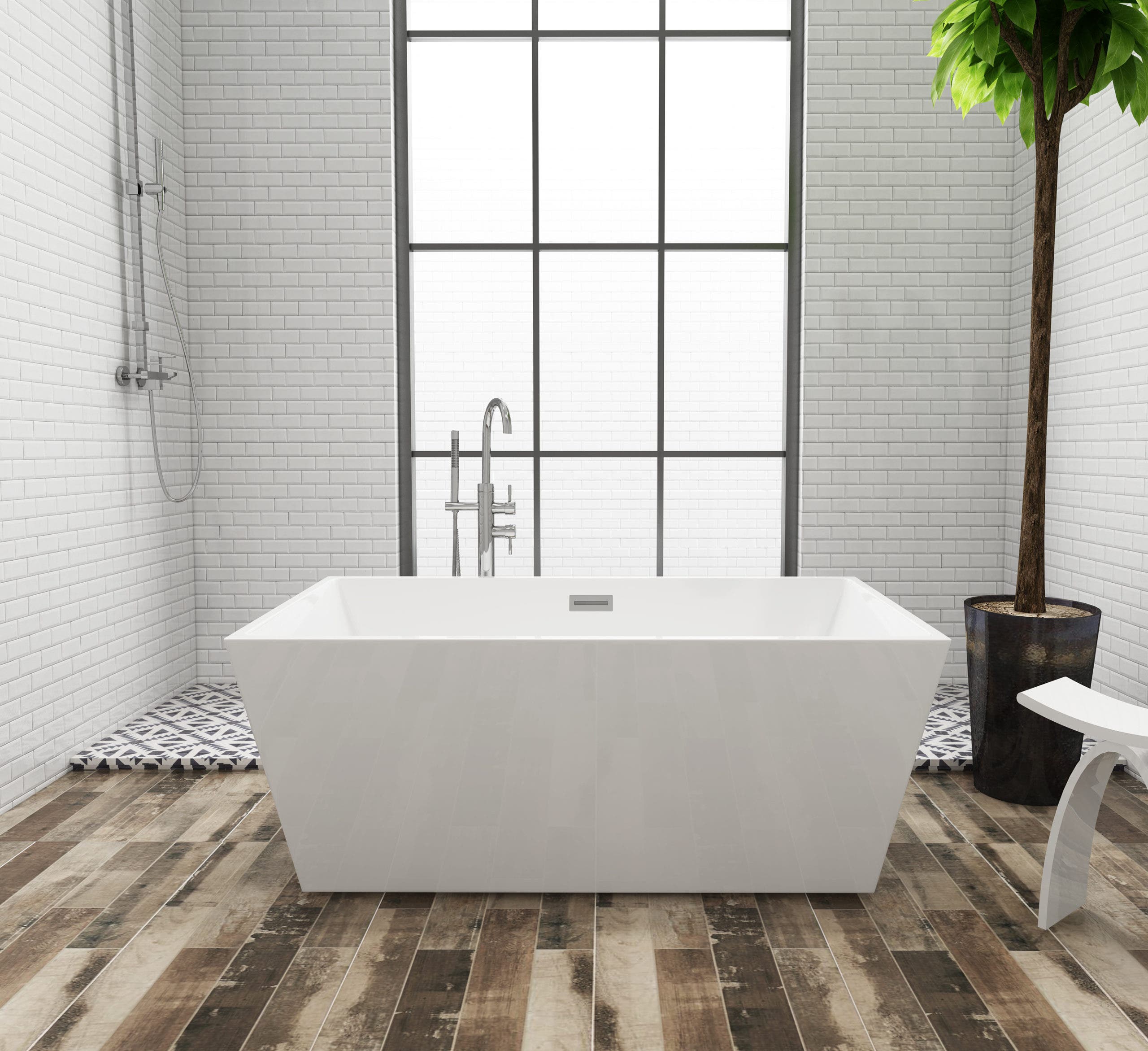 A DIY Vacation with the Aqua Eden Freestanding Acrylic Bathtub, VTSQ59 ...