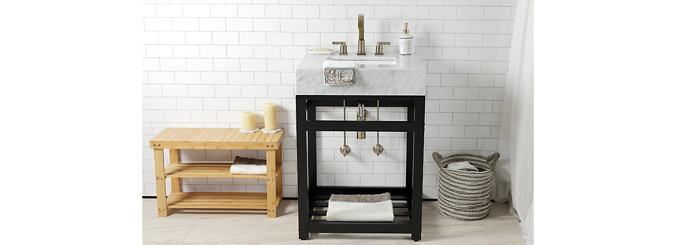 How to Style an Open Vanity With Trim Kits | Kingston Brass
