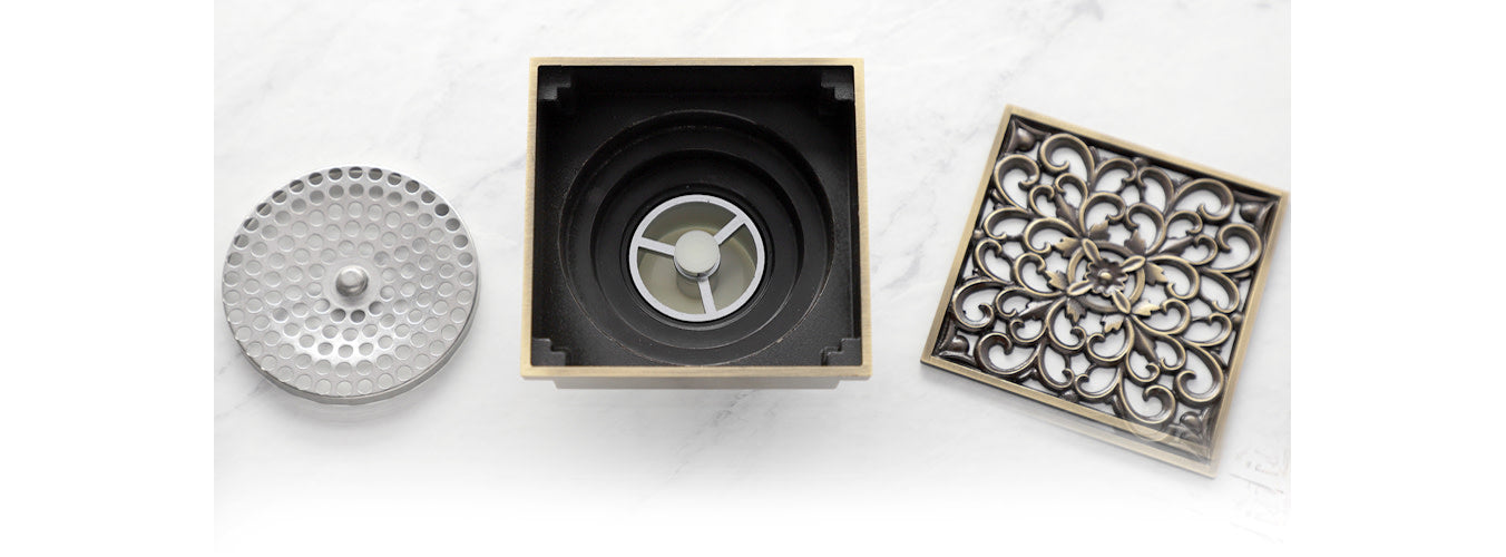 All About Decorative Shower Drains | Kingston Brass