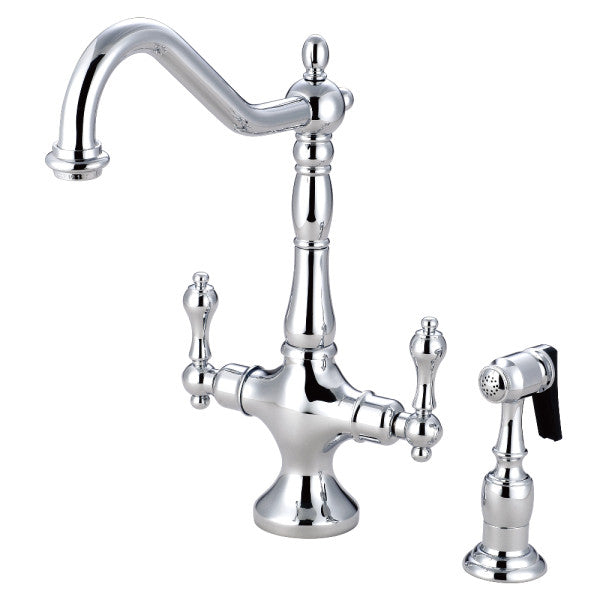 Two Handle Single-Hole Kitchen Faucets | Kingston Brass