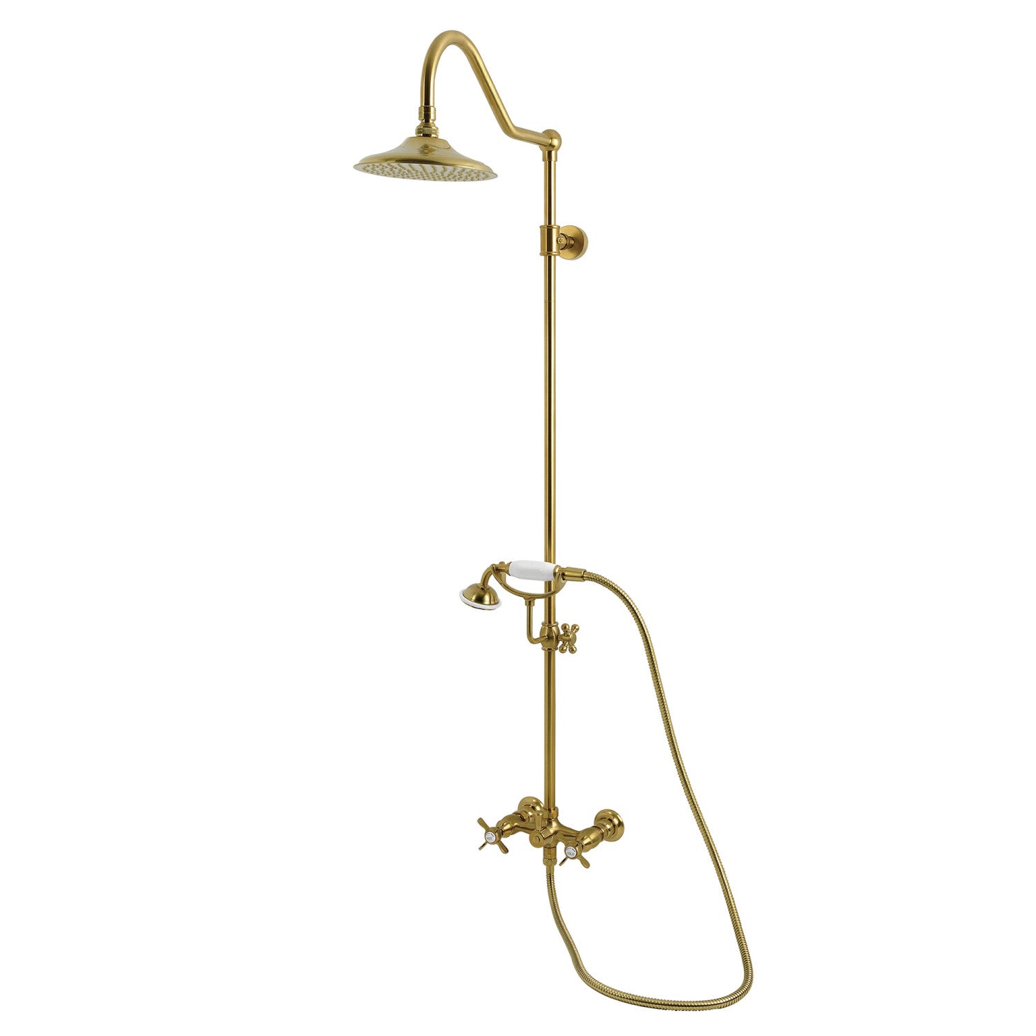 Kingston Brass Essx CCK3667BEX Wall Mount Rain Drop Shower System with ...