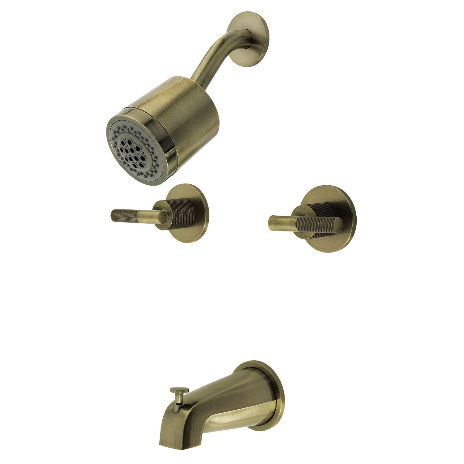 Kingston Sona KBX8143KNL - Convergent Double-Handle Tub and Shower Fau