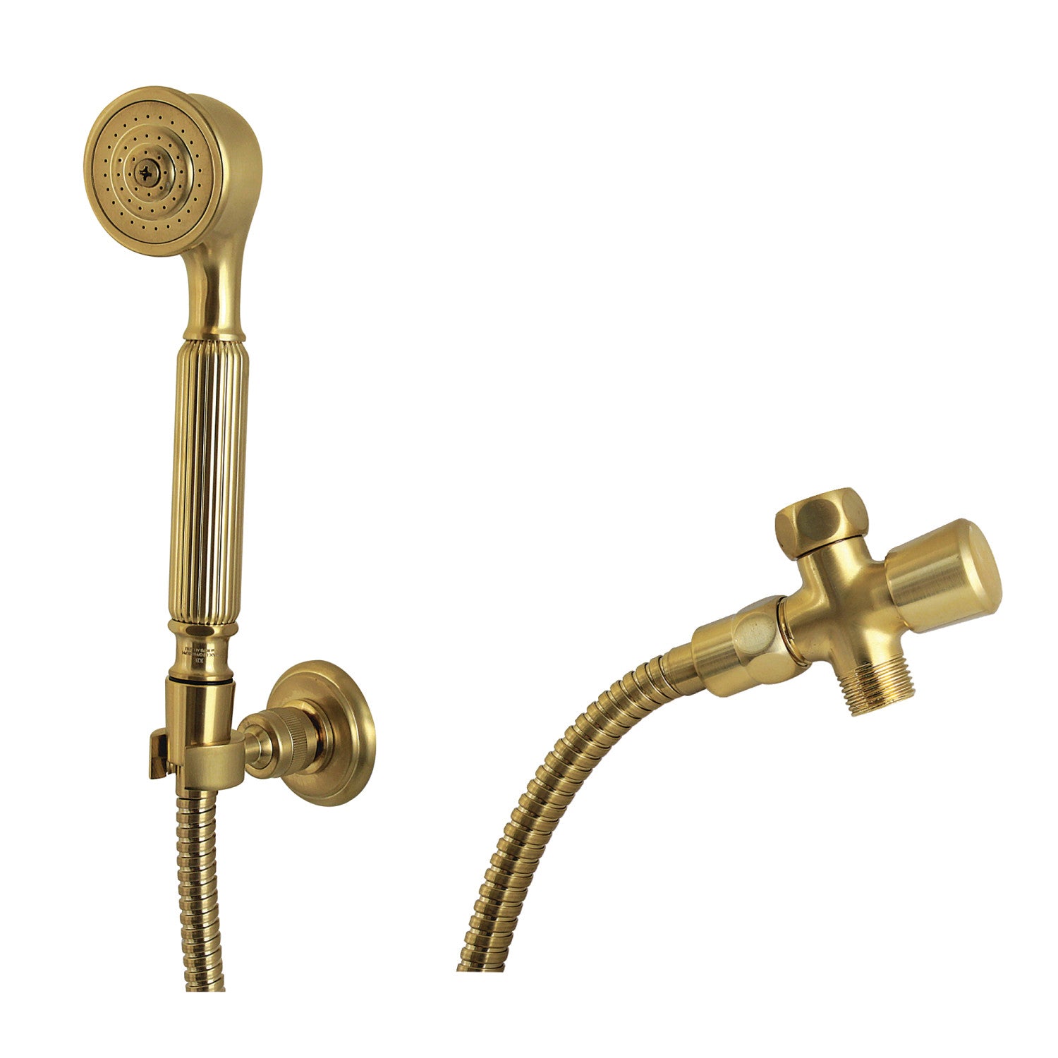 Kingston Heirloom KX1037SD - Restoration Hand Shower Kit, Brushed Bras