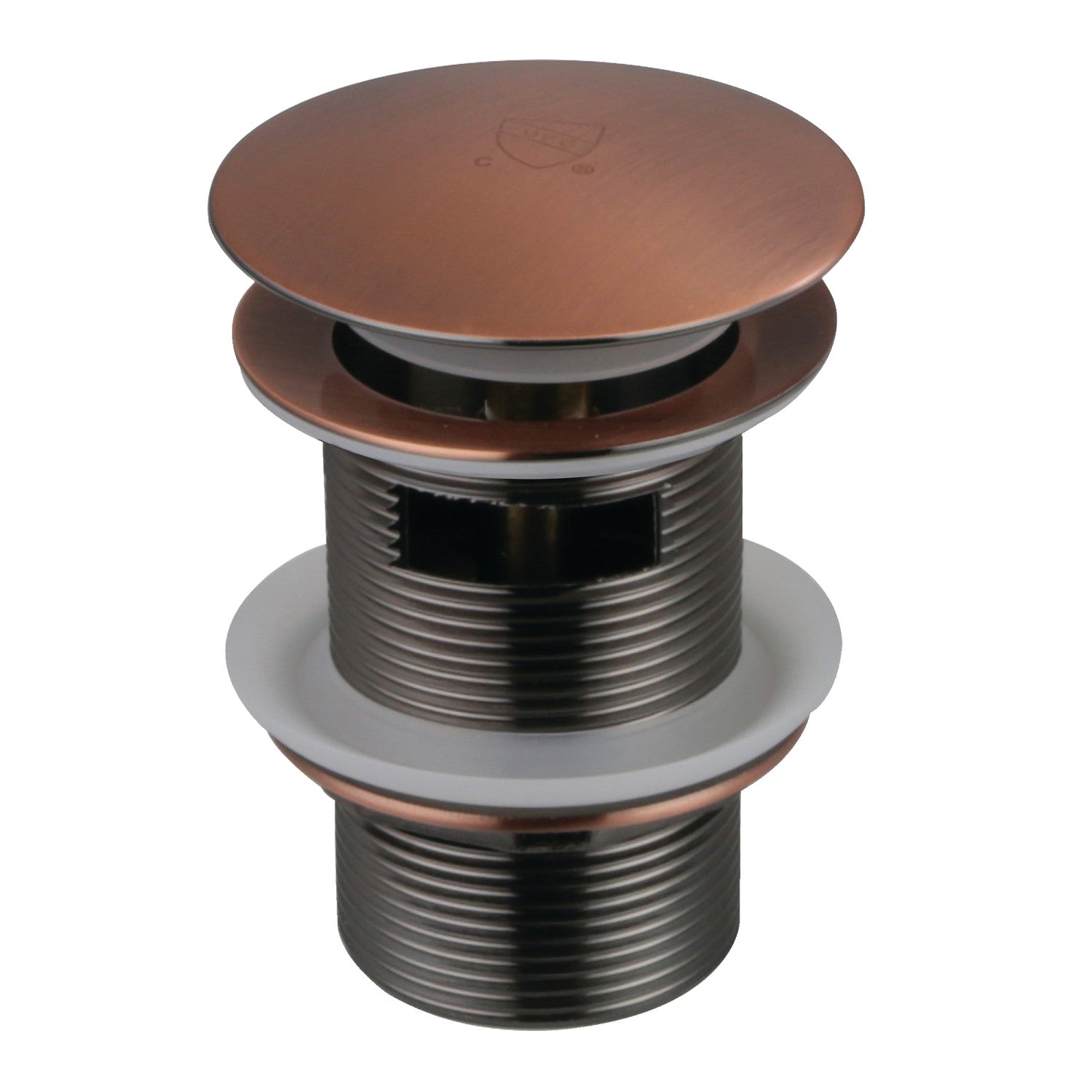 KINGSTON Brass Trimscape VTDESHOEAC Brass Toe Touch Tub Drain Shoe with ...