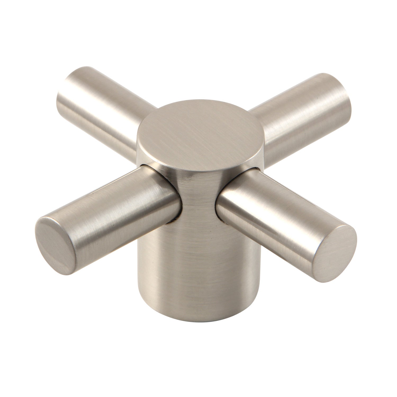 Kingston Brass Concord AEDX8 Brass Cross Handle, Brushed Nickel