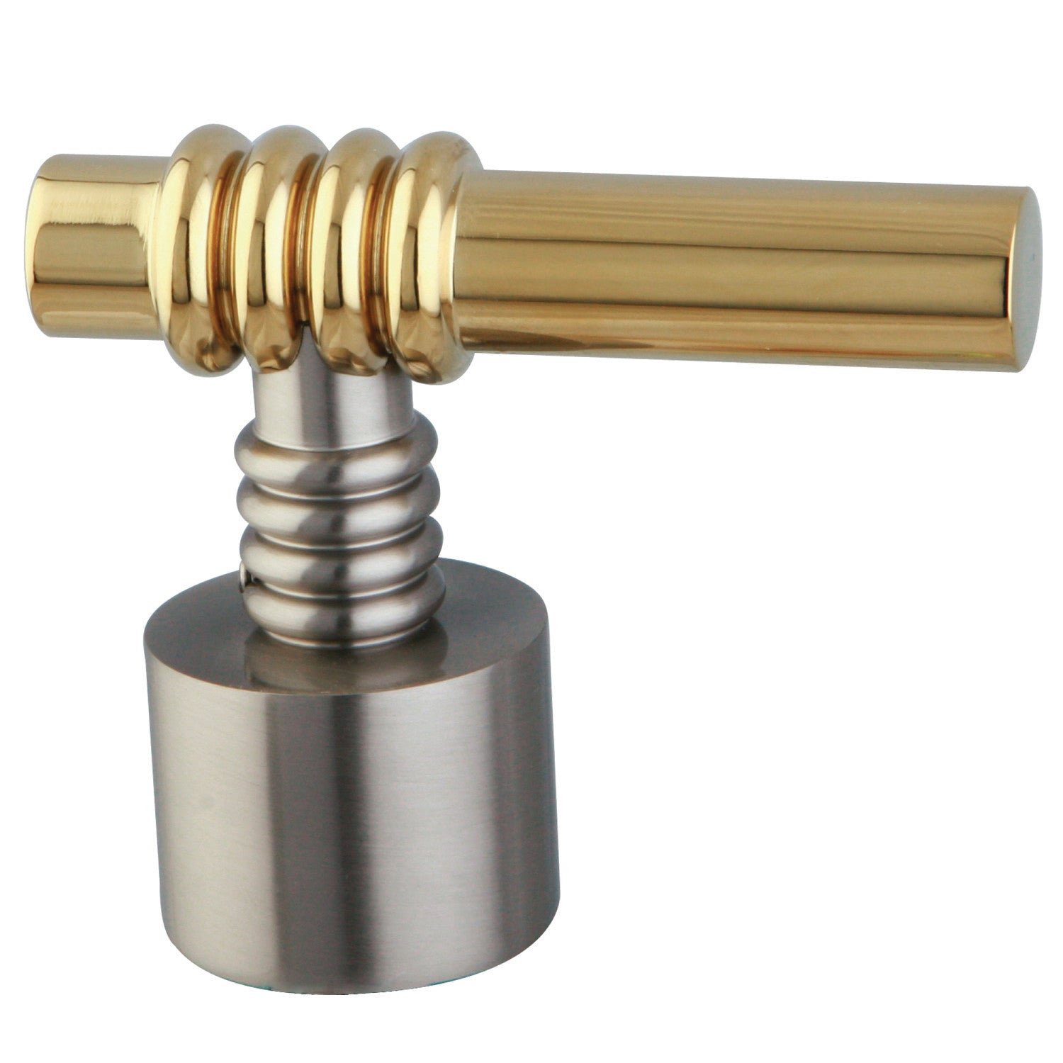 Kingston Brass KSH2609ML Metal Lever Handle, Brushed Nickel/Polished Brass